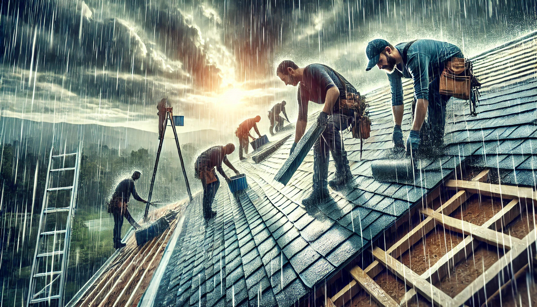 Can Roofers Work Safely in the Rain or Not? | MCS Roofing